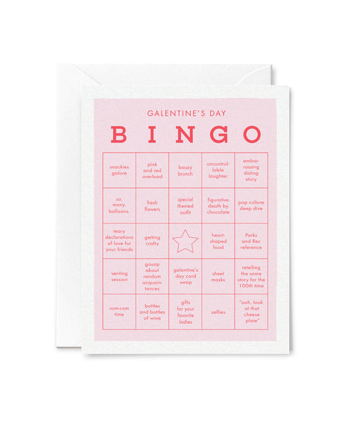 Galentine's Day Bingo Card – Tiny Hooray