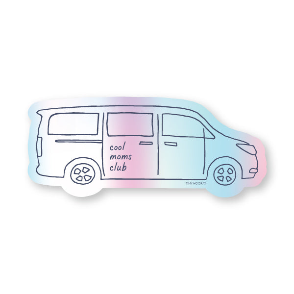 Cool Moms Club Sticker Tiny Hooray