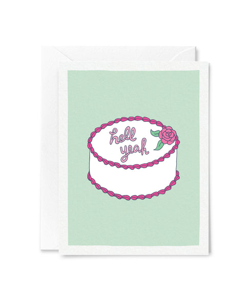 Hell Yeah Birthday Cake Card – Tiny Hooray