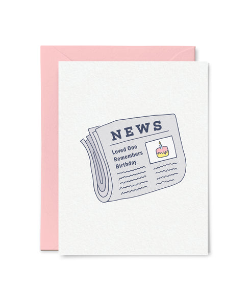 Loved One Remembers Birthday Card Tiny Hooray